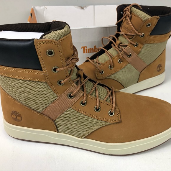 Timberland | Shoes | Timberland Davis Square Boot Leather Sneaker Hi ...
